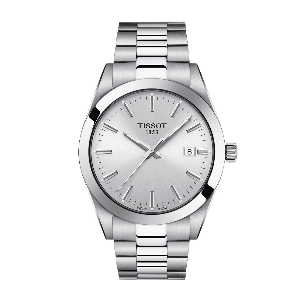 Tissot T-Classic Gentleman Silver Mens Watch | BRADLEYS